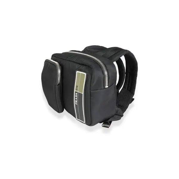 Prada Tessuto Pocket Nylon Backpack - Black