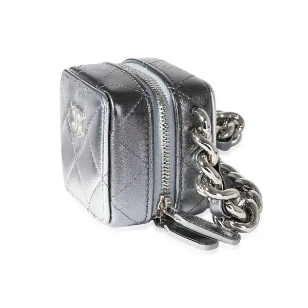 Chanel Lambskin Quilted Coco Punk Clutch With Chain