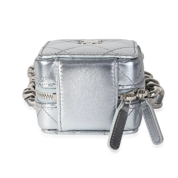 Chanel Lambskin Quilted Coco Punk Clutch With Chain