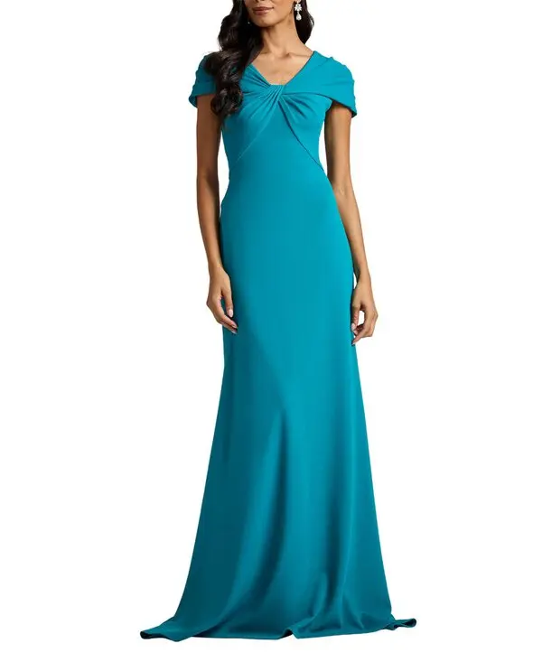 Tadashi Shoji Rafner Twisted Neck Gown