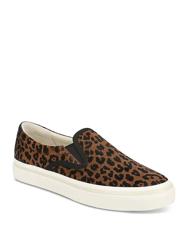 Vince Blair Calf Hair Slip On Sneakers - Brown Multi