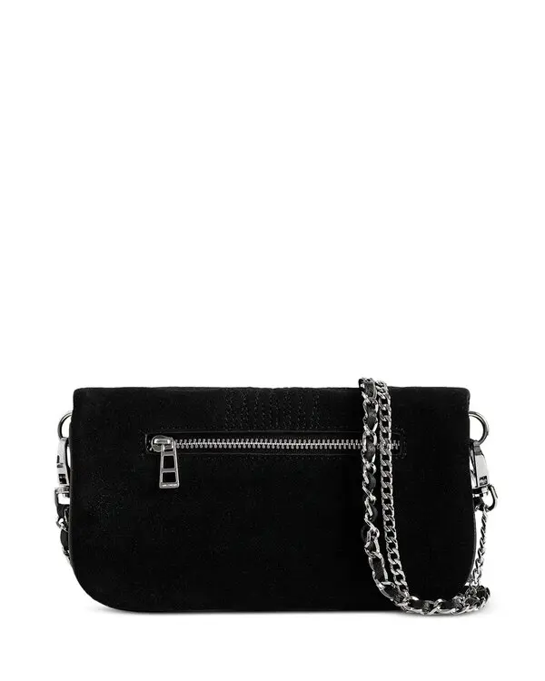 Zadig&Voltaire Rock Mini Suede Clutch - Black