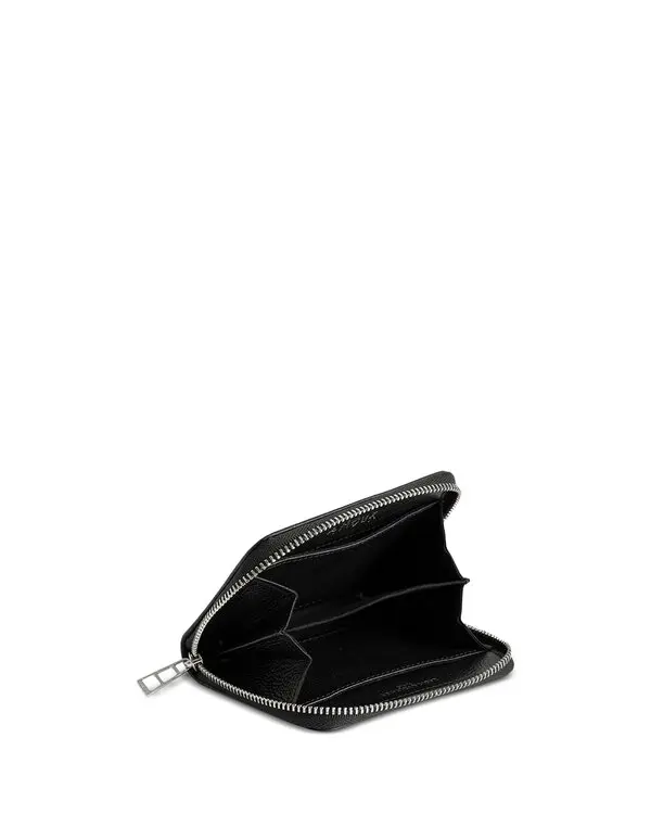 Zadig&Voltaire Arty Tag Mini Grained Leather Coin Purse
