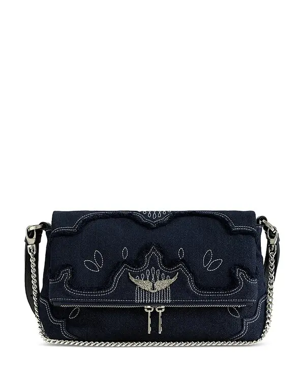 Zadig&Voltaire Rocky Ii Denim Crossbody Bag