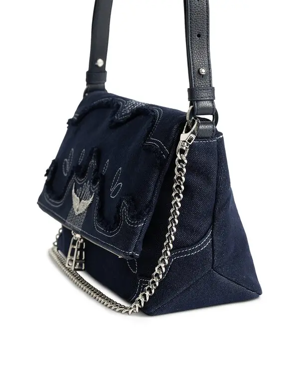 Zadig&Voltaire Rocky Ii Denim Crossbody Bag