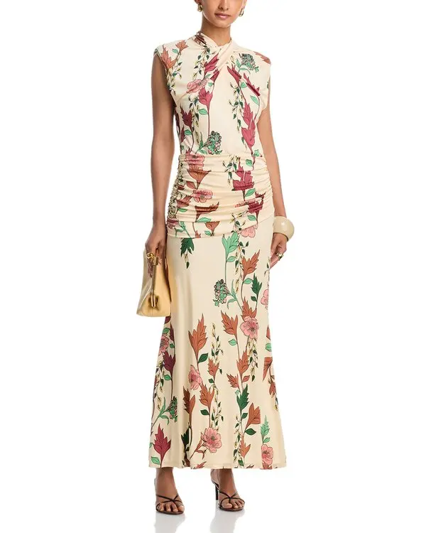 Johanna Ortiz Hibiscus Compass Ankle Dress