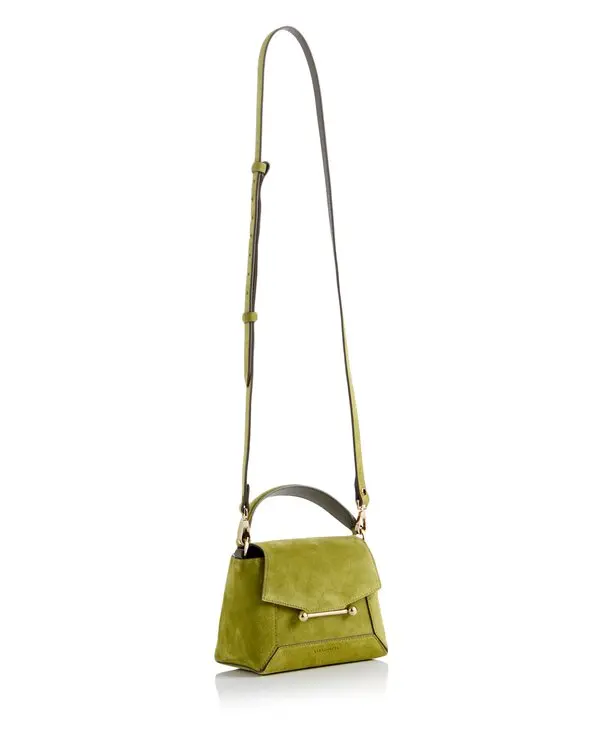 Strathberry Mosaic Nano Suede Shoulder Bag