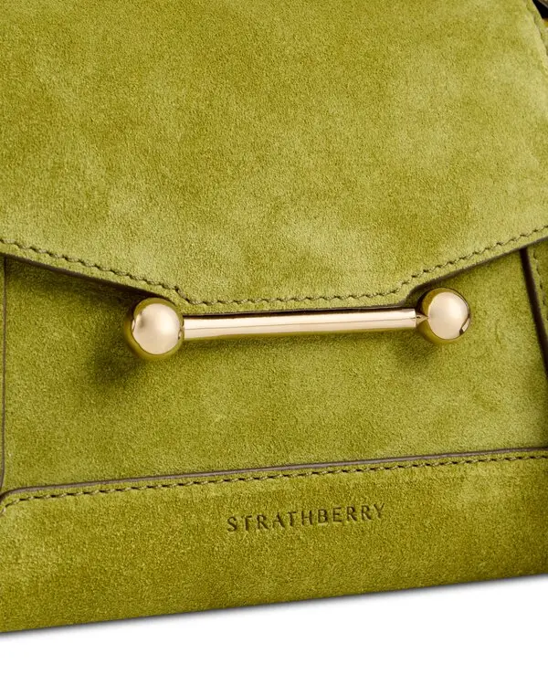 Strathberry Mosaic Nano Suede Shoulder Bag
