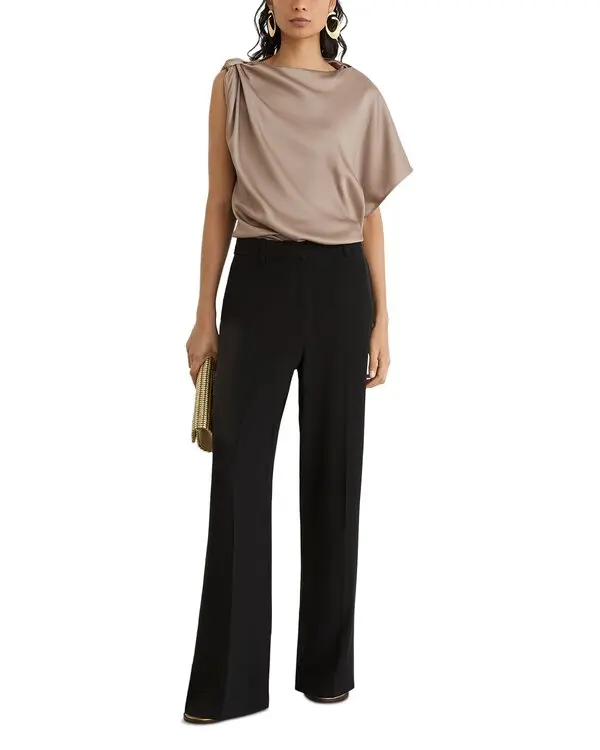 REISS Asymmetric Draped Top