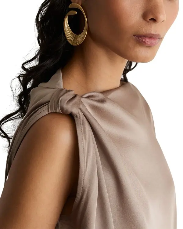 REISS Asymmetric Draped Top