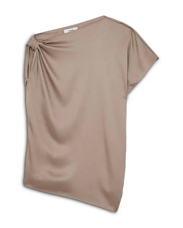 REISS Asymmetric Draped Top