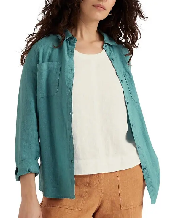 SEASALT CORNWALL Hazel Branch Linen Shirt - Riverside