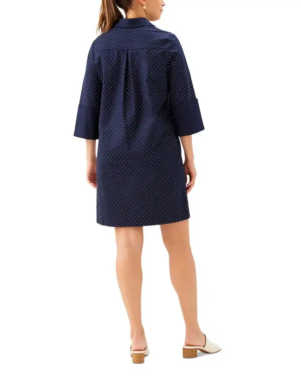 Karen Kane Collared Cuffed Sleeve Dress