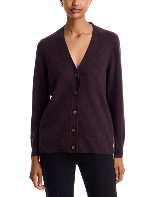 Bloomingdale'S V-neck Cardigan - Dark Brown