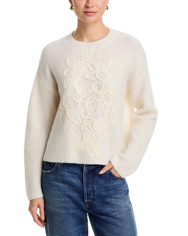 Bloomingdale'S Embroidered Crewneck Sweater