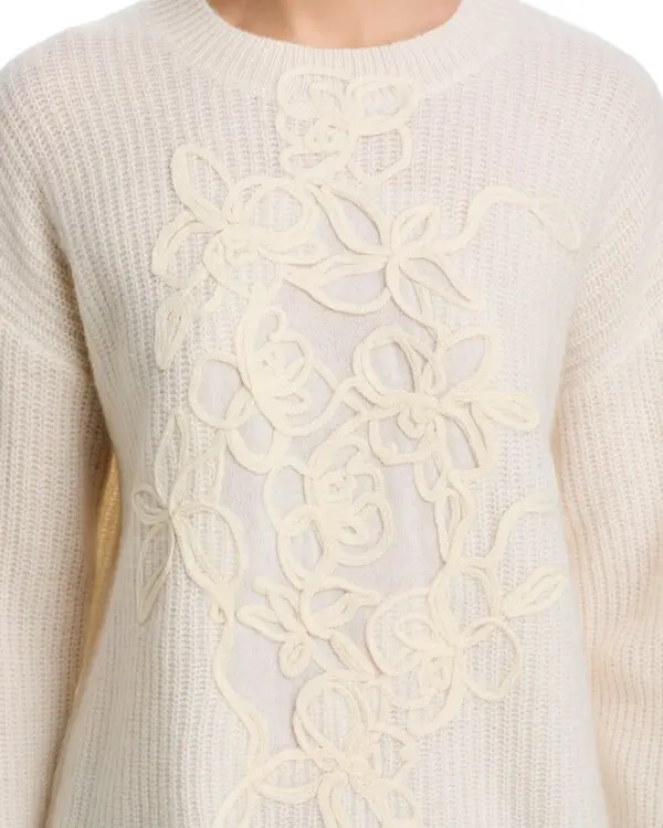 Bloomingdale'S Embroidered Crewneck Sweater