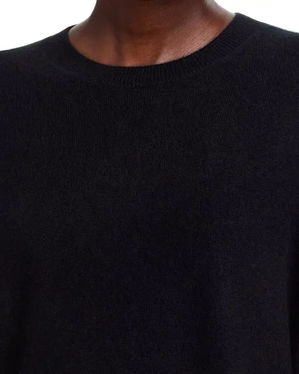 Bloomingdale'S Drop Shoulder Crewneck Sweater - Black
