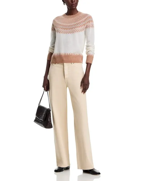 Bloomingdale'S Fair Isle Crewneck Sweater