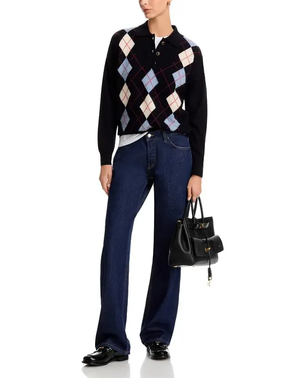 Bloomingdale'S Argyle Polo Sweater