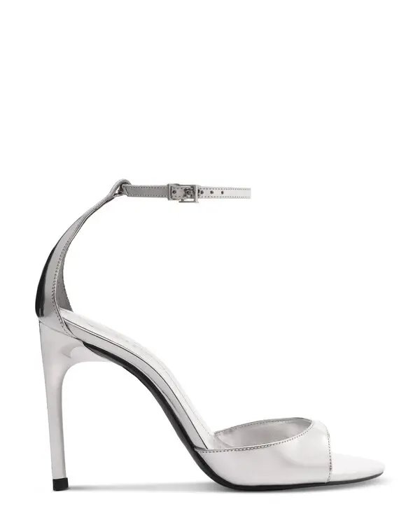 Schutz Scarlett Ankle Strap Sandals - Prata