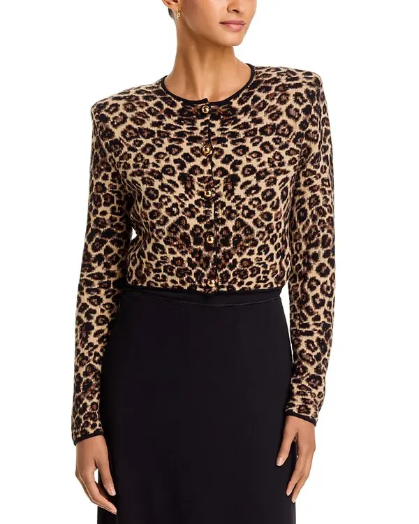TOCCIN Indira Wool Cropped Cardigan Sweater