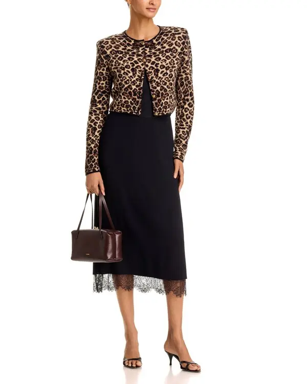TOCCIN Indira Wool Cropped Cardigan Sweater