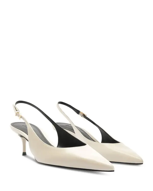 Schutz Paola Patent Slingback Pumps - Sugar White