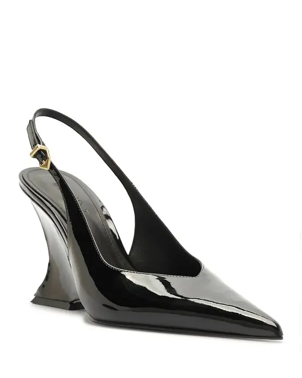 Schutz Siena Patent Buckled Slingback Pumps
