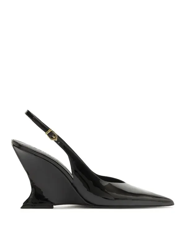 Schutz Siena Patent Buckled Slingback Pumps