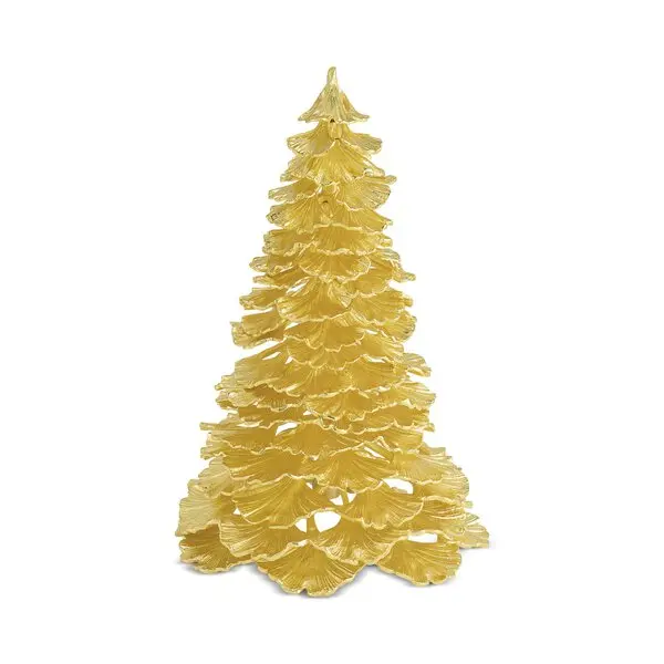 Michael Aram Ginkgo Gold Christmas Tree Figurine 13.5