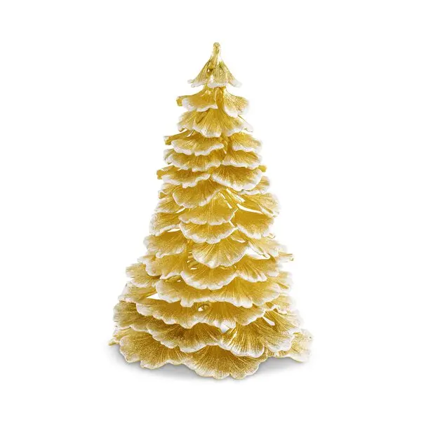 Michael Aram Ginkgo Gold Frost Christmas Tree Figurine 10