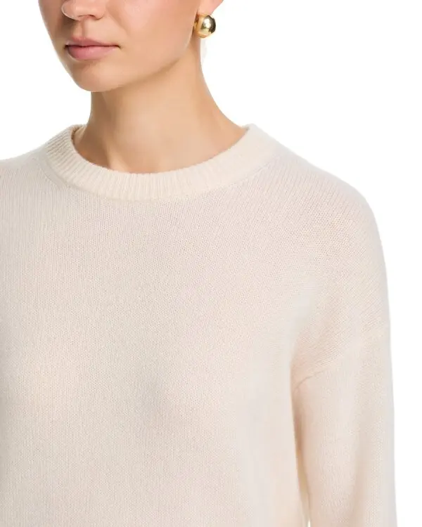 Bloomingdale'S Drop Shoulder Crewneck Sweater - Ivory