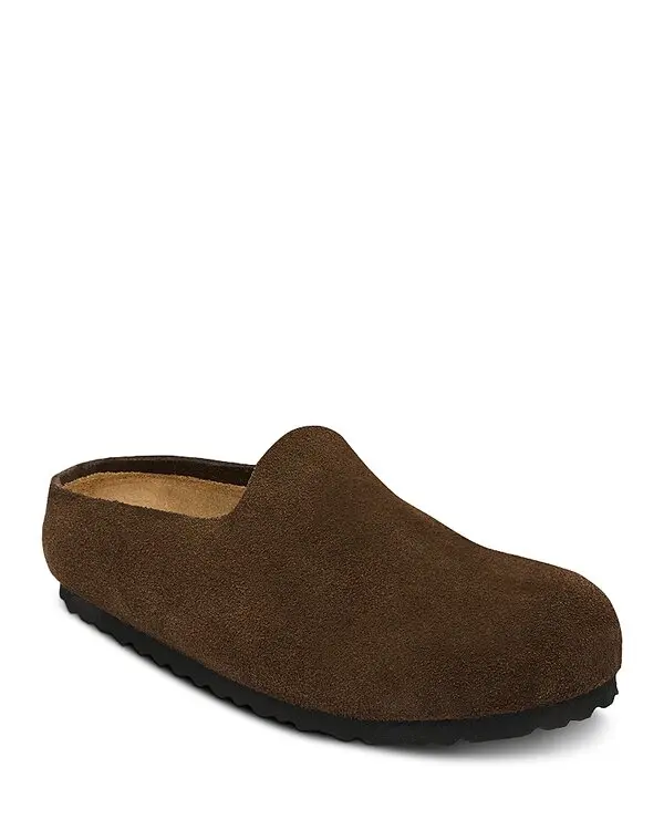 BIRKENSTOCK Amsterdam Wrapped Suede Clogs - Carafe