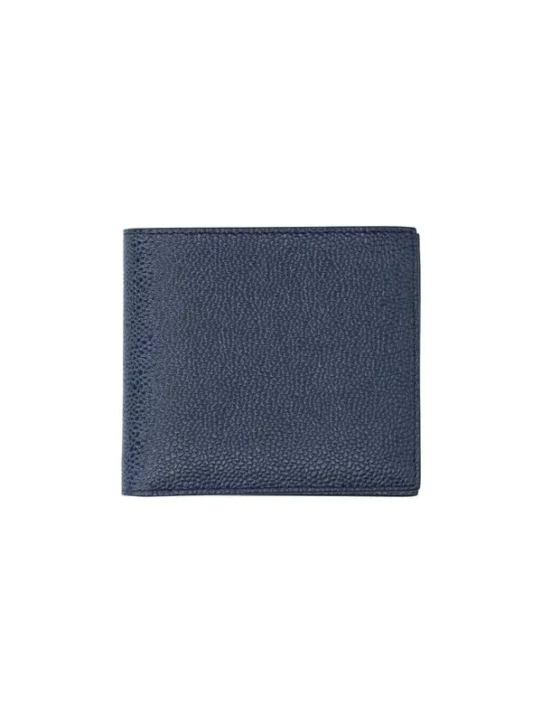 Thom Browne Pebbled Leather Bifold Wallet - Blue