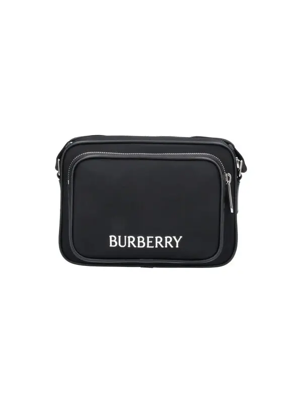 Burberry Compact Polyamide Crossbody Bag For - Black