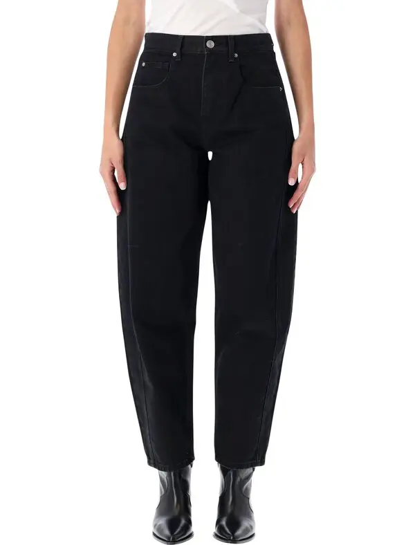 Isabel Marant Étoile Oriane Barrel-leg Jeans - Faded Black