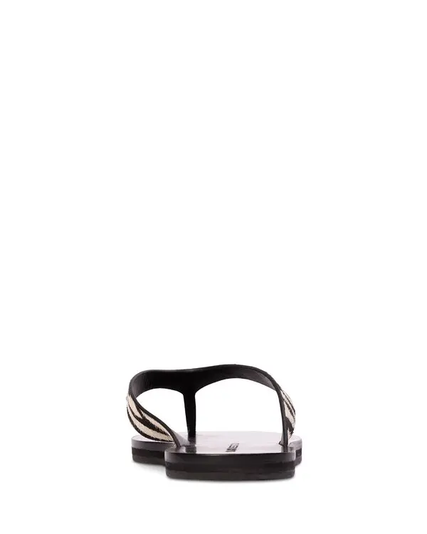 BLACK SUEDE STUDIO Calf Hair Flip Flops