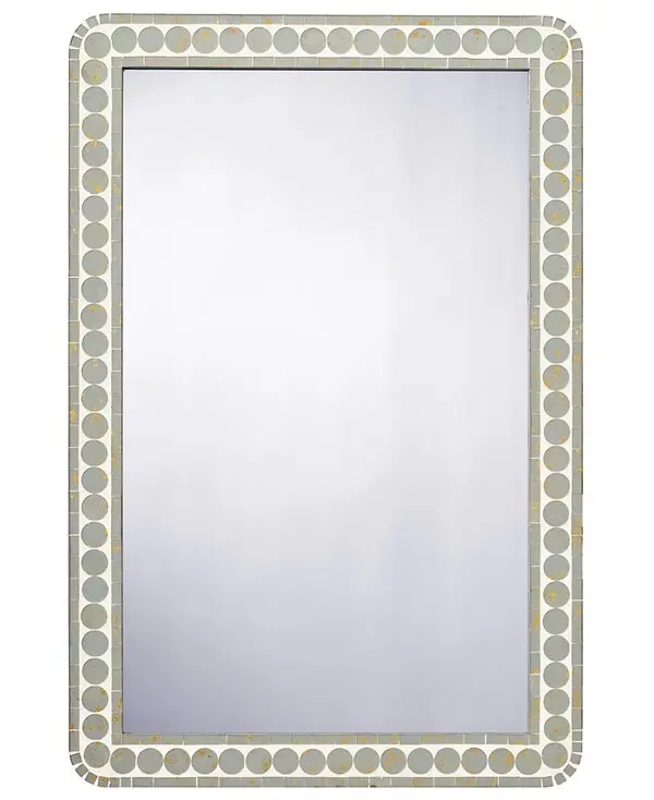 JAMIE YOUNG CO. Penny Wood Rectangle Wall Mirror - Green