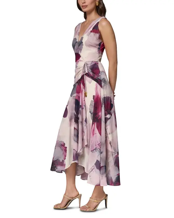 Donna Karan New York Chiffon High-low Dress - Sangria Multi