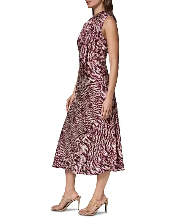 Donna Karan New York Sleeveless Keyhole Midi Dress