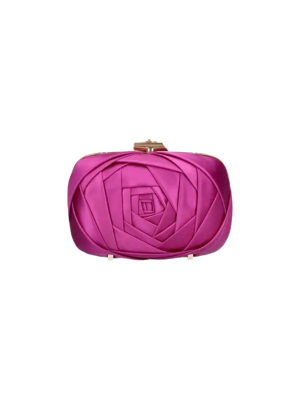 ROGER VIVIER Silk-viscose Shoulder Bag - Pink