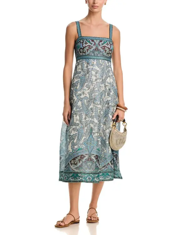 Veronica Beard Rye Linen & Silk Blend Dress