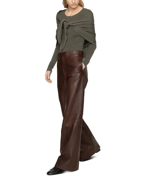 Sea Jane Wool Henley Sweater With Scarf