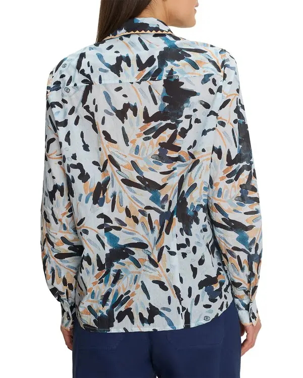 NIC+ZOE Garden Shade" Printed Crinkle Shirt