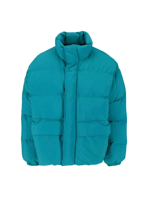 JIL SANDER Quilted Oversized Puffer Jacket - Green