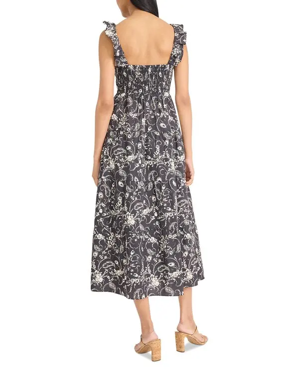 THE GOOD JOURNEY Ruffled Midi Dress