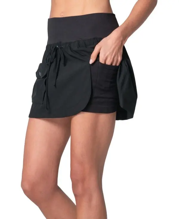 Lucky In Love Cargo Pocket Wrap Skirt