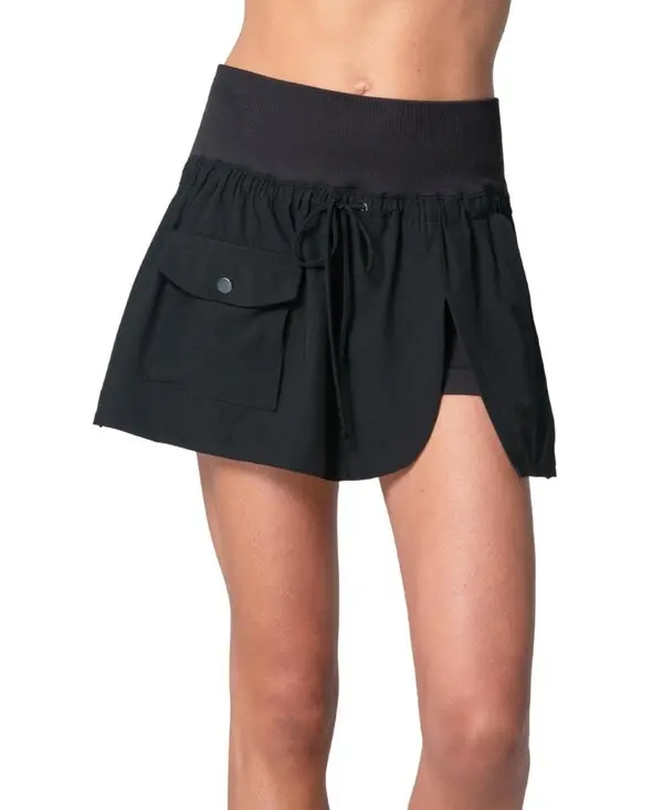 Lucky In Love Cargo Pocket Wrap Skirt