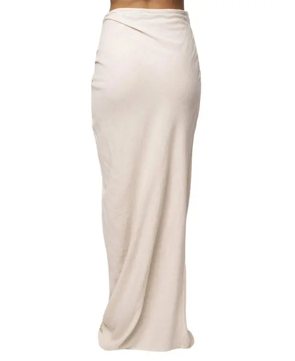 JLUXLABEL Noelia Linen Maxi Skirt With Rope Detail