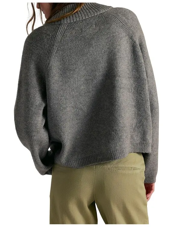 Free People Wtf On It Half Zip Collared Sweater